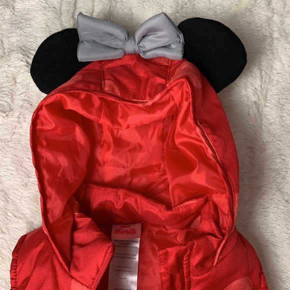 Disney | Jackets & Coats | Disney Junior Minnie Mouse Hooded Puffer ...